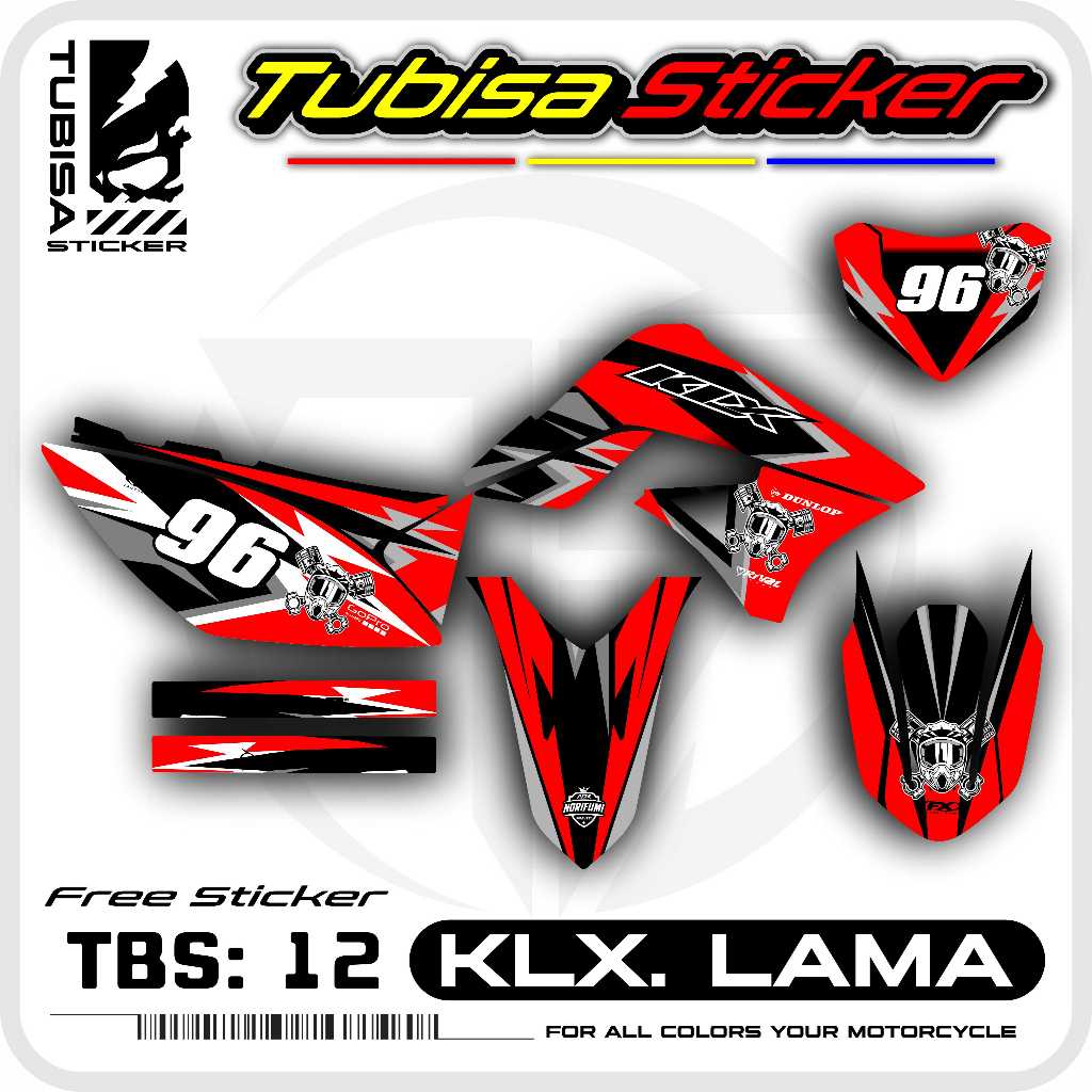 Old Kawasaki KLX Striping Sticker - Old KLX Variation Striping Sticker ...