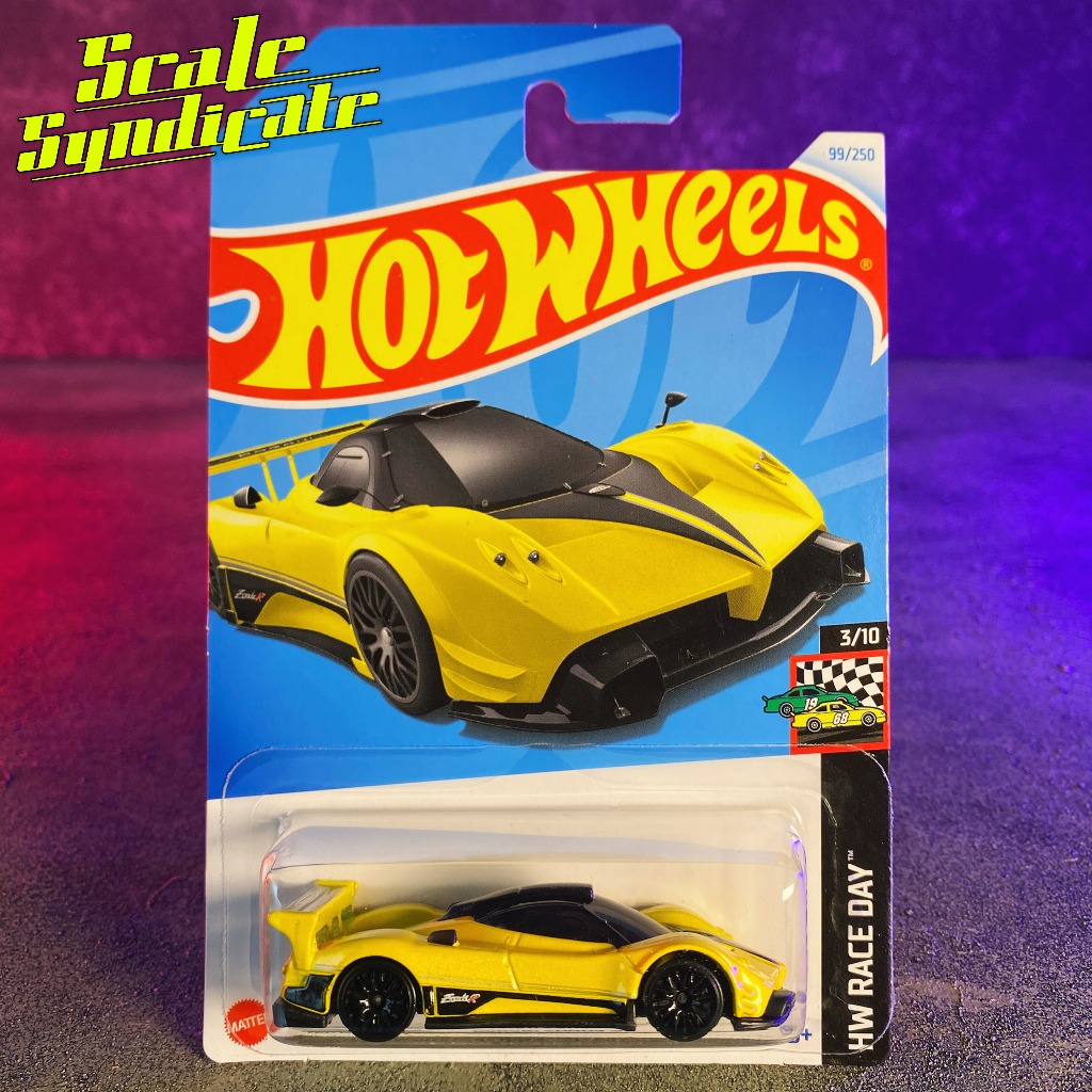 MERAH HITAM PUTIH Hot Wheels Pagani Zonda R Yellow Black Bugatti Bolide ...