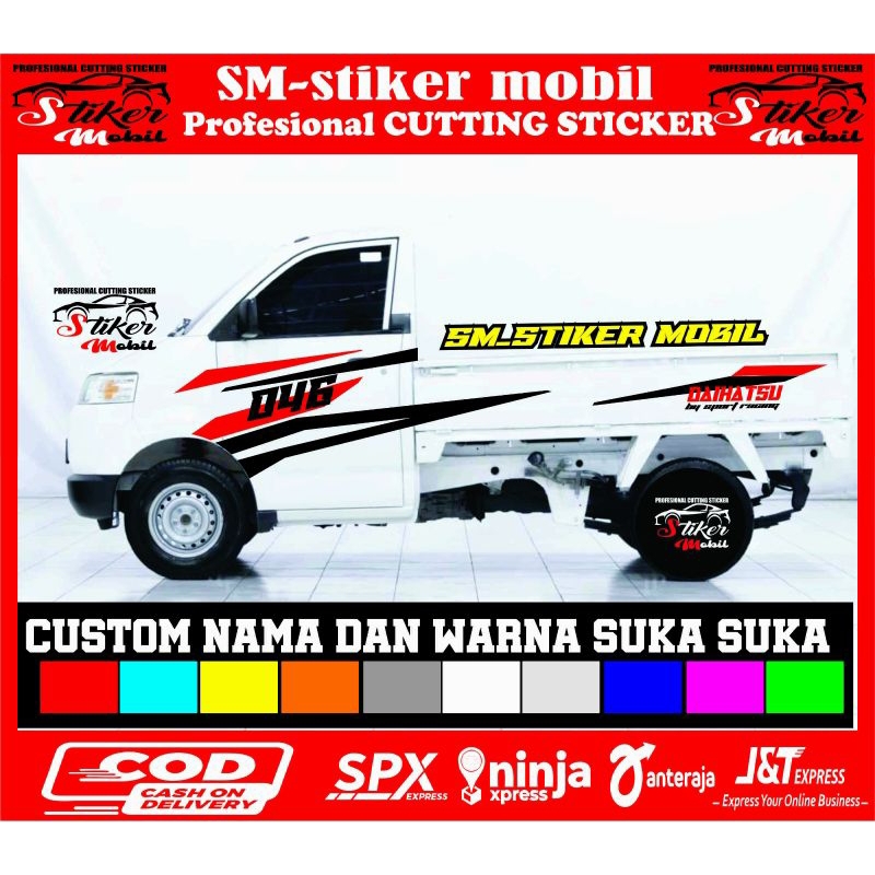 Gran max new carry carry L300 pick up car stickers, side body variation ...