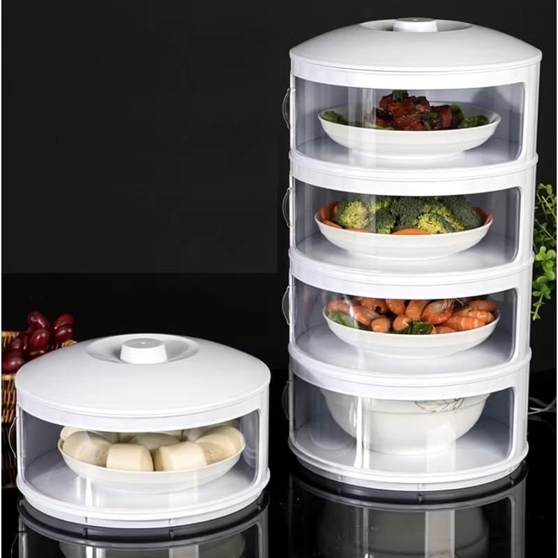 4-layer Stacking Serving Hood rack food rack storage Stacking rack food ...