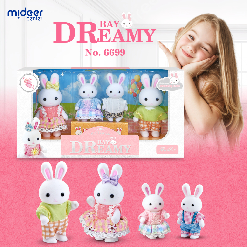 Kitty Rabbit Family Set Rabbit Family Doll | Shopee Malaysia