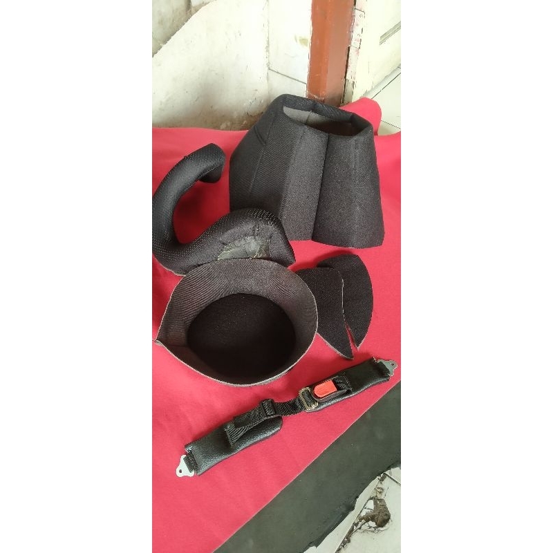 LTD sport helmet foam, LTD avent, black, black edition, full set ...