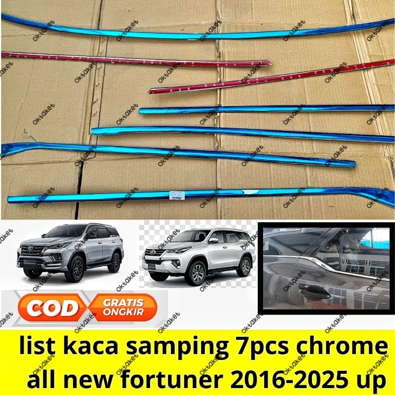 List of side windows for all new Fortuner 2016 2019 2020 2021 2024 2025 ...