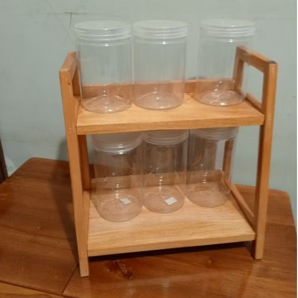 KAYU Extra WIDE 2 Tier KITCHEN SPICE RACK, cosmetic rack, aesthetic ...