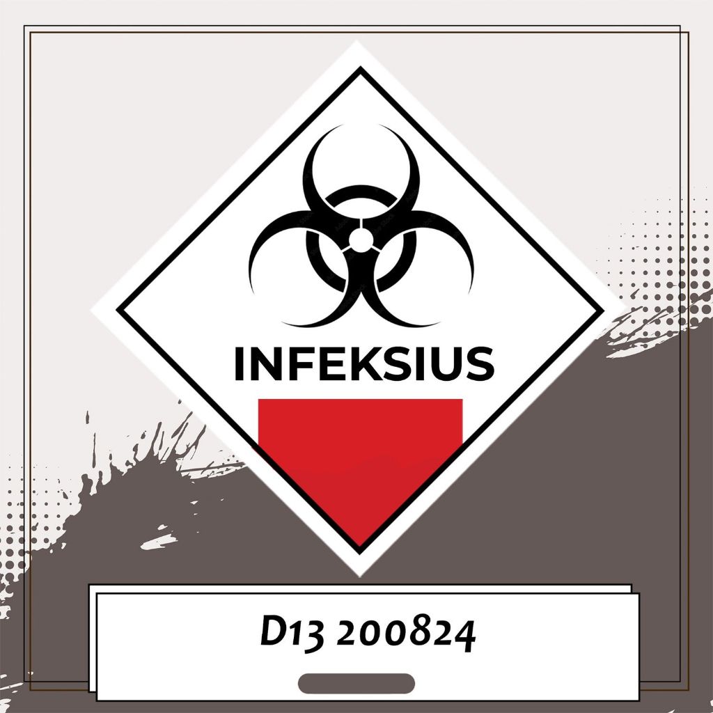 Sticker Symbol Label K3 Waste B3 Hazmat Infectious multi Sticker ...