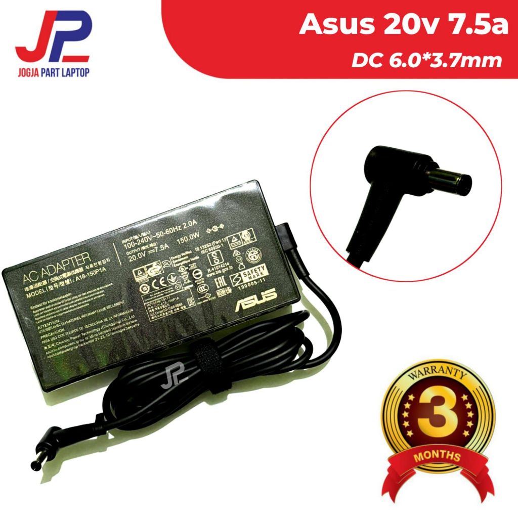 Asus ROG TUF Gaming Laptop Charger Adapter 20V 7.5A DC 6037 150W ...