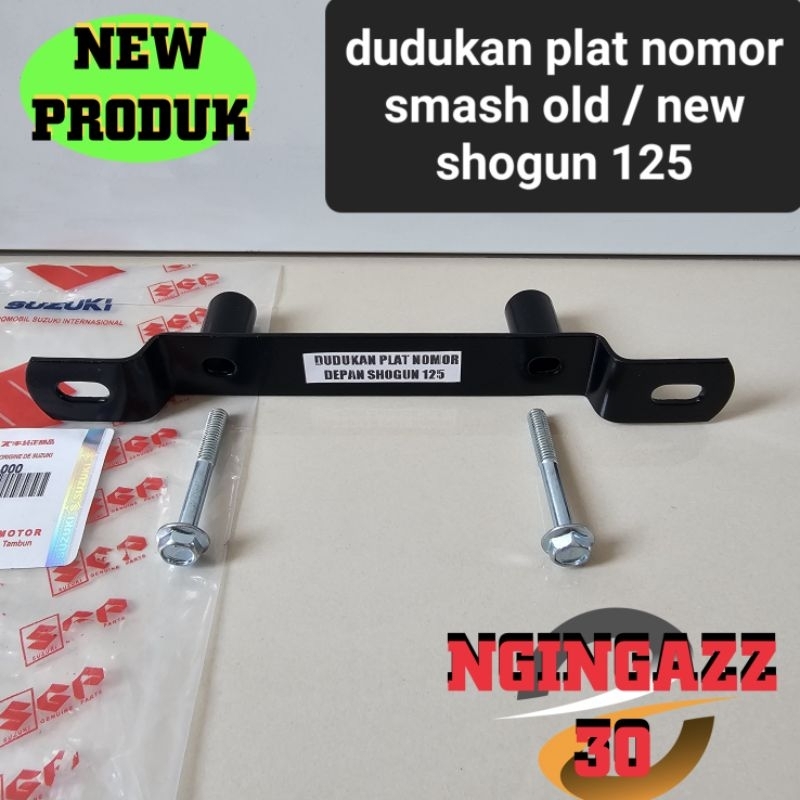 Smash old/new shogun 125 shooter axelo Number Plate Holder | Shopee ...