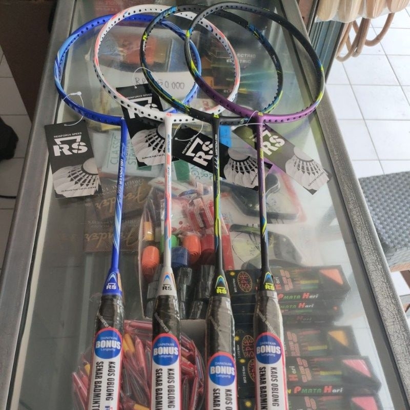 RS badminton racket filled with original power series | Shopee Malaysia