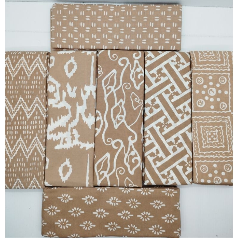 Batik Cap Batik Garutan mocca color V00 | Shopee Malaysia