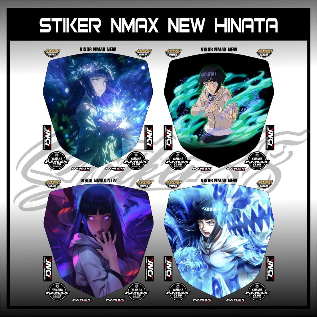 New NMAX 2021 ANIME HINATA WINDSHIELD VISOR STICKER / HINATA CHARACTER ...