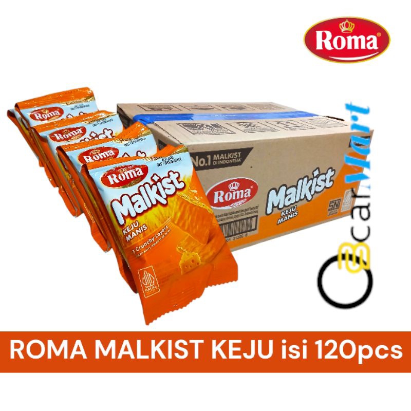 Roma MALKIST Sweet Cheese Biscuits 1 Box Of 120 Pcs | Shopee Malaysia