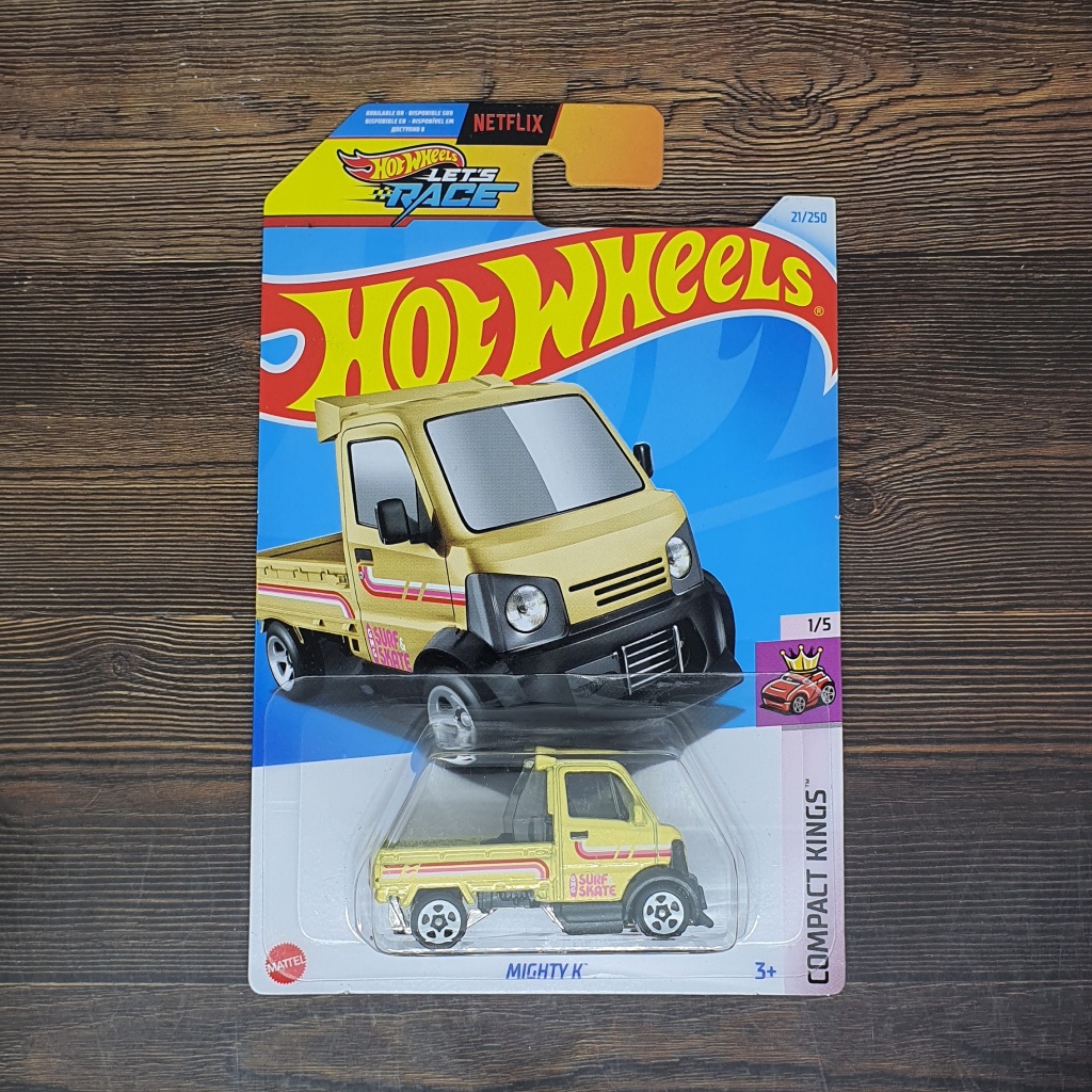 Hot Wheels Mighty K Compact Kings Light Yellow Pastel Surf Skate Kei ...