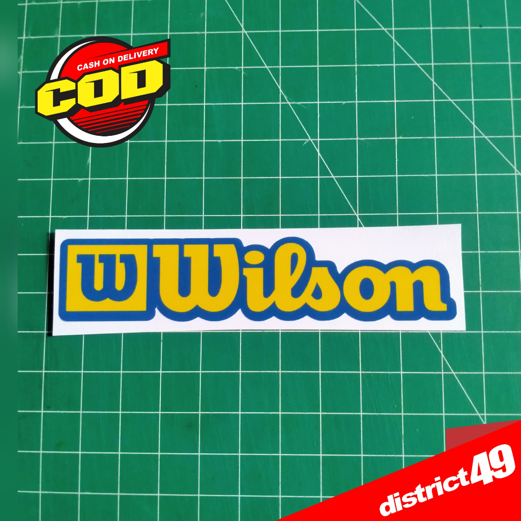 Wilson Sticker - Waterproof Glossy Laminate Print Cut Sticker - Car ...