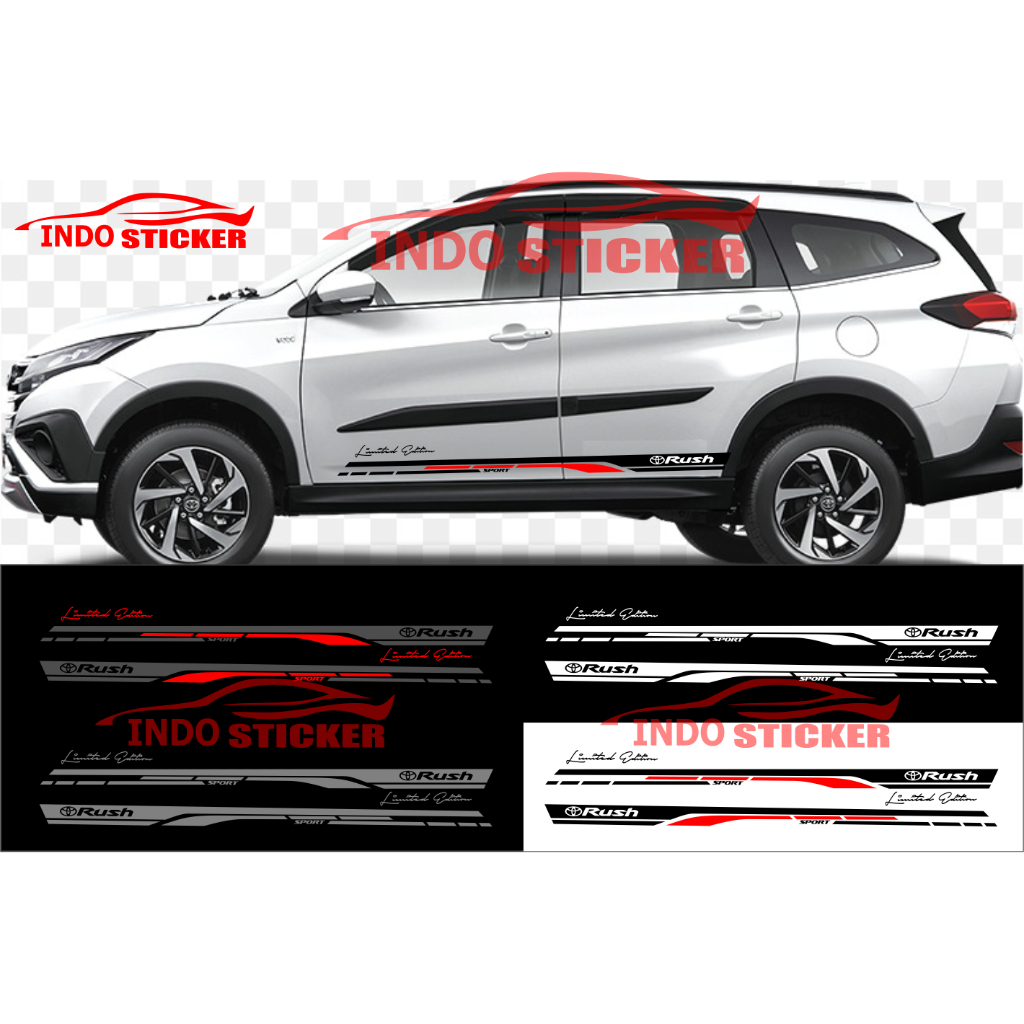 Toyota rush car sticker cutting rush car list sticker | Shopee Malaysia