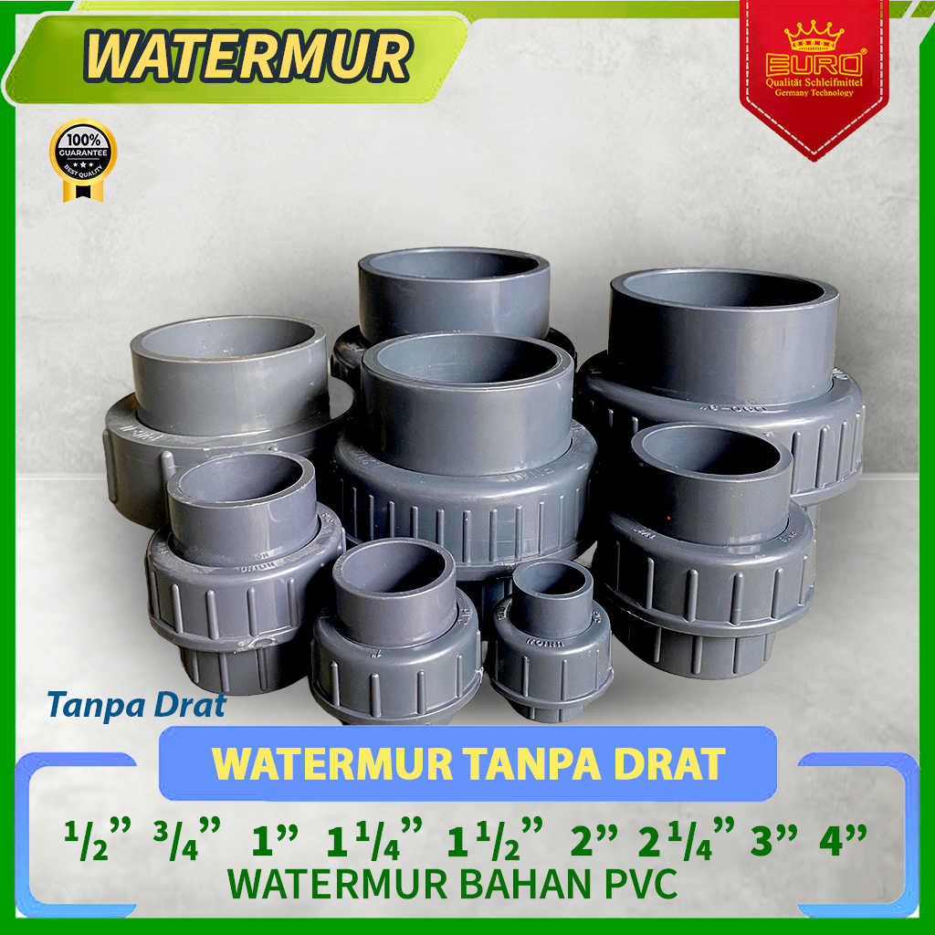 Watermur/penguin Union Adapter thread Water Nut PVC 1/2 INCH 3/4 INCH 1 ...