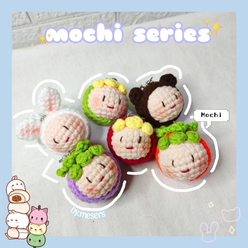 Mochi Series Amigurumi - Mochi Grape Tomato Orange Melon Bear Bunny ...