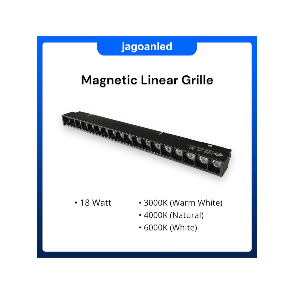 Magnetic Track Light System Linear Grille Light Magnetic Spot Lamp Rell ...