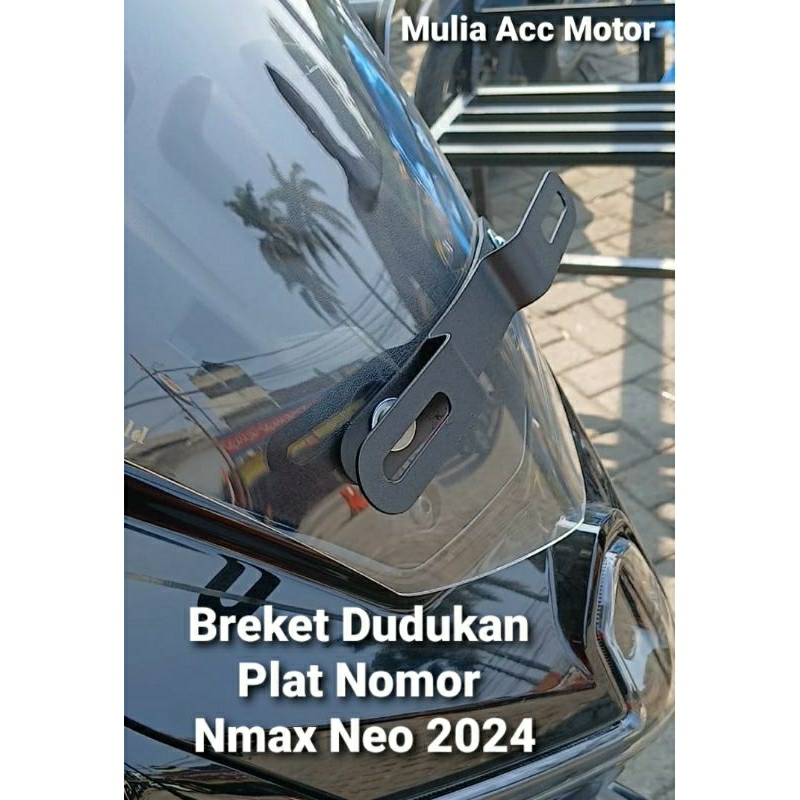 Number Plate Holder Bracket on Windshield Visor Nmax Neo Turbo New 2024 ...