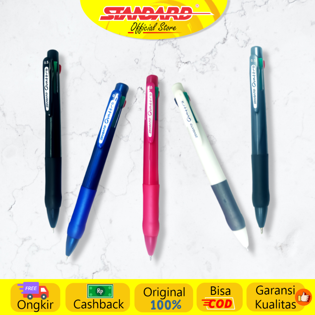 Standard - Quattro 0.5 Oil Gel Pen - 4 IN 1 (Stationery / Pen ...
