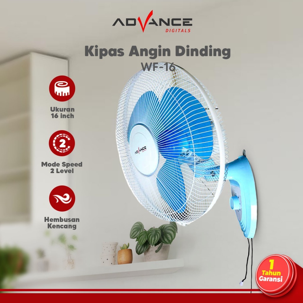 Advance WF-16 Wall Fan 16 Inch Wall Fan. New & Guaranteed | Shopee Malaysia