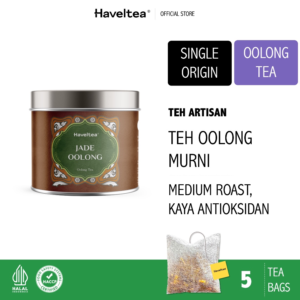 Jade OOLONG | Mini Tin | Haveltea | Oolong Tea | Indonesian Tea ...