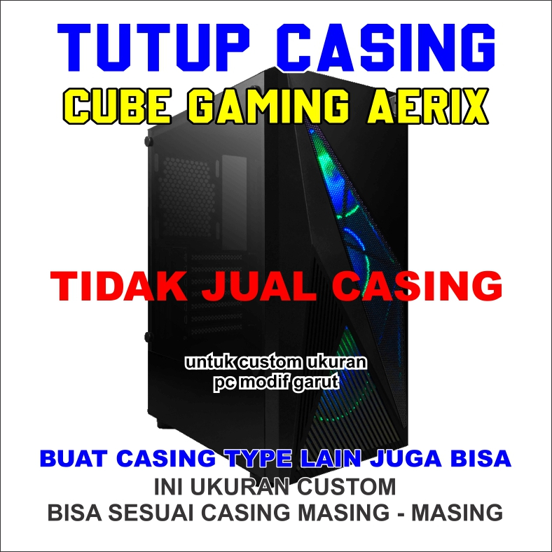 SIDE PANEL CASING PC CUBE GAMING AERIX ONLY THE COVER | Shopee Malaysia