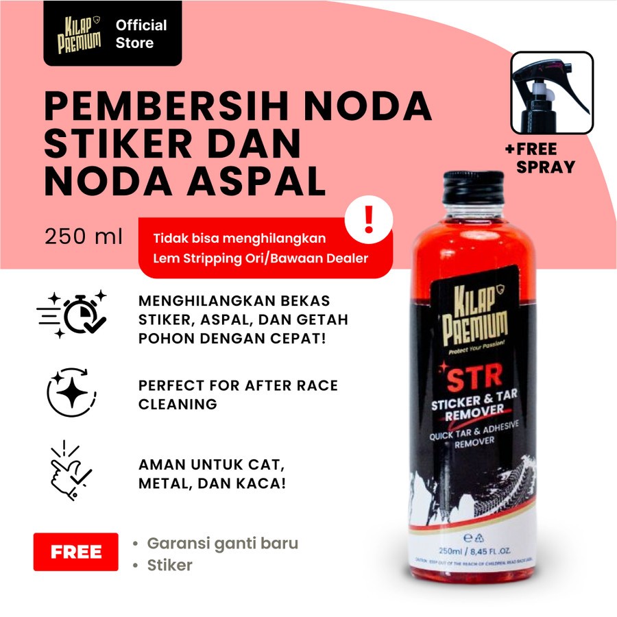 Premium STR (Sticker & Tar Remover) - Sticker Scar Remover | Shopee ...