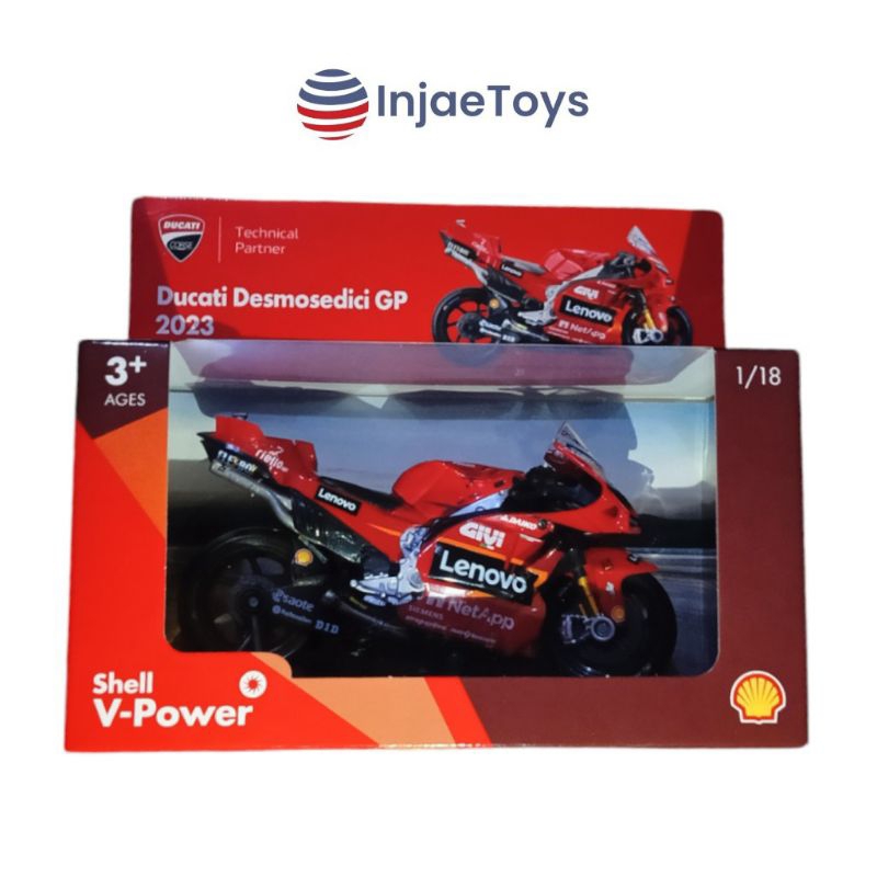 1/18 Diecast Desmosedici GP 2023 Diecast Ducati Shell LIMITED EDITION ...