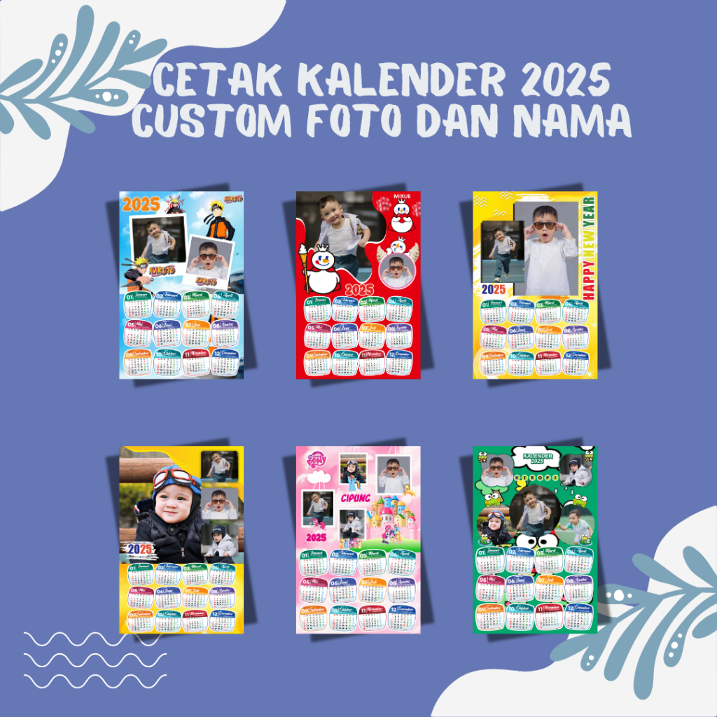 Calendar 2025 CUSTOM Own Photo A3+ | Shopee Malaysia