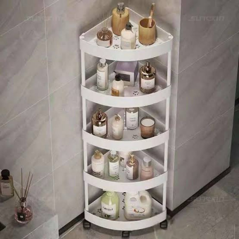 STACKING RACKS | Corner shelf | TROLLEY RACK | 4-Tier Multipurpose ...