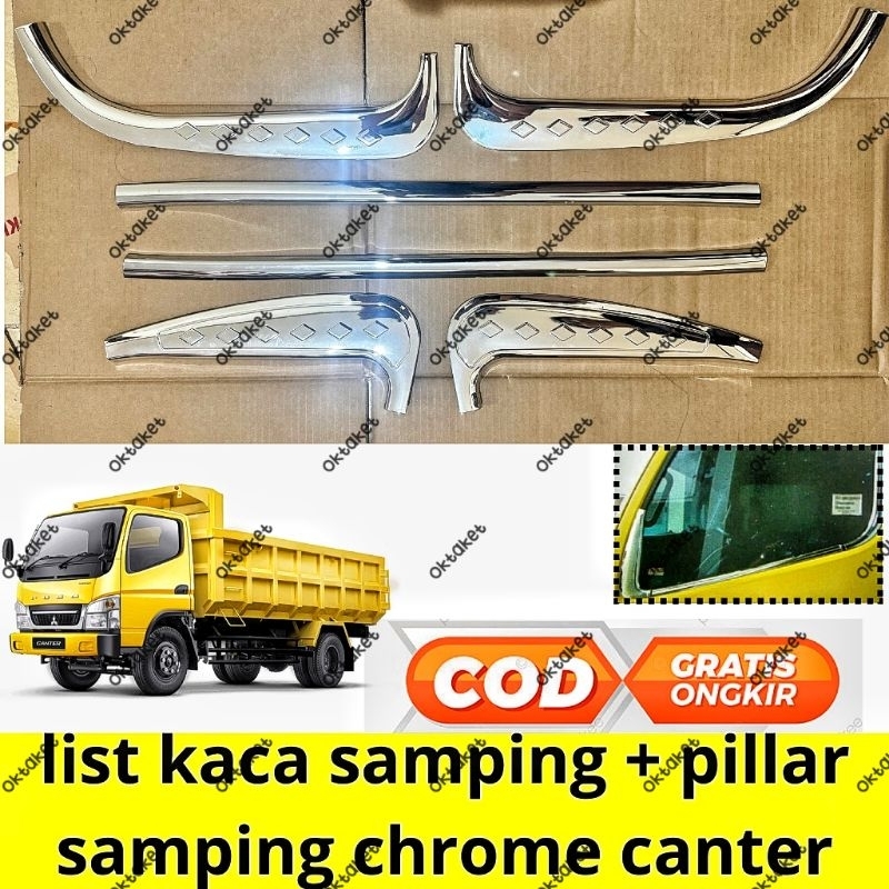 List Of Side Glass+chrome Canter Side Pillar Pillar | Shopee Malaysia
