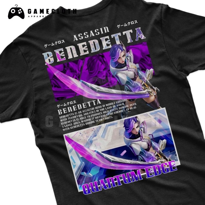 T-shirt BENEDETTA QUANTUM EDGE MOBILE LEGENDS UNISEX | Shopee Malaysia