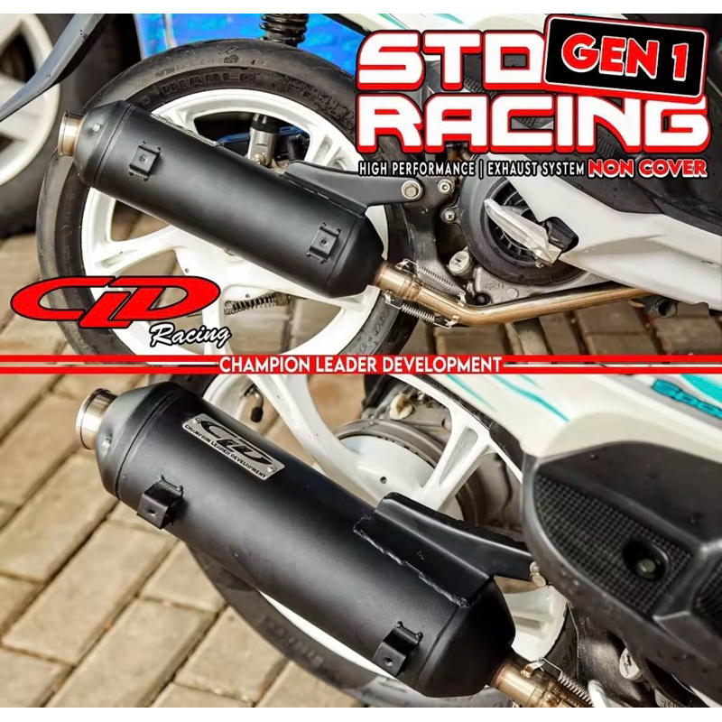 Standard CLD Racing Exhaust Gen 1 MIO M3 Grand Filano Fazzio Gear 125 ...