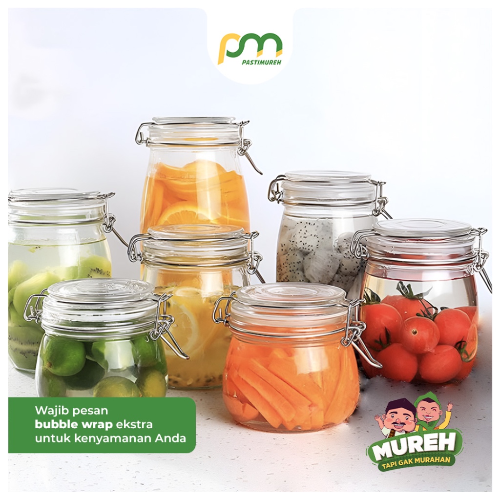 Pastimureh | Moji Airtight Glass Jars/Clear Glass Jars/Airtight Jars ...