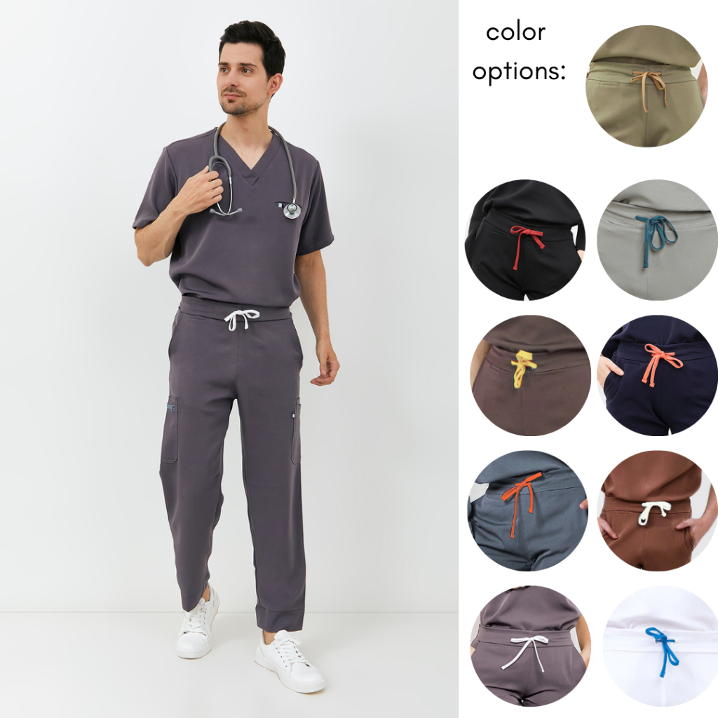 Prive SERIES MEN Neutral Colors Men's Medical Scrub/Scrub Clothes ...