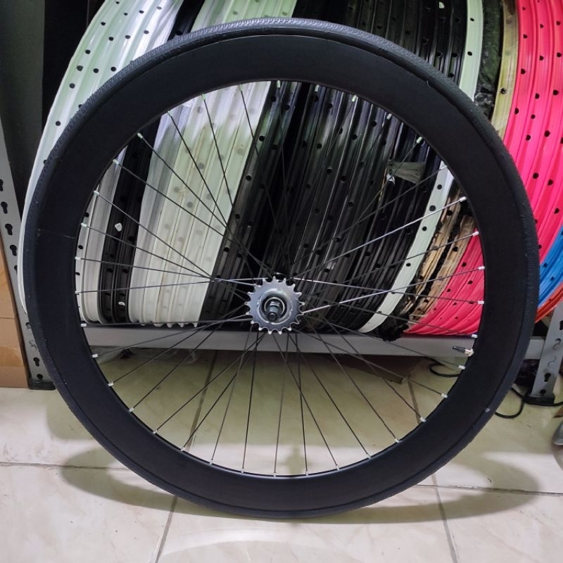 700c rear Wheelset side width 5cm - rims 700c width 5cm - fixie rims ...