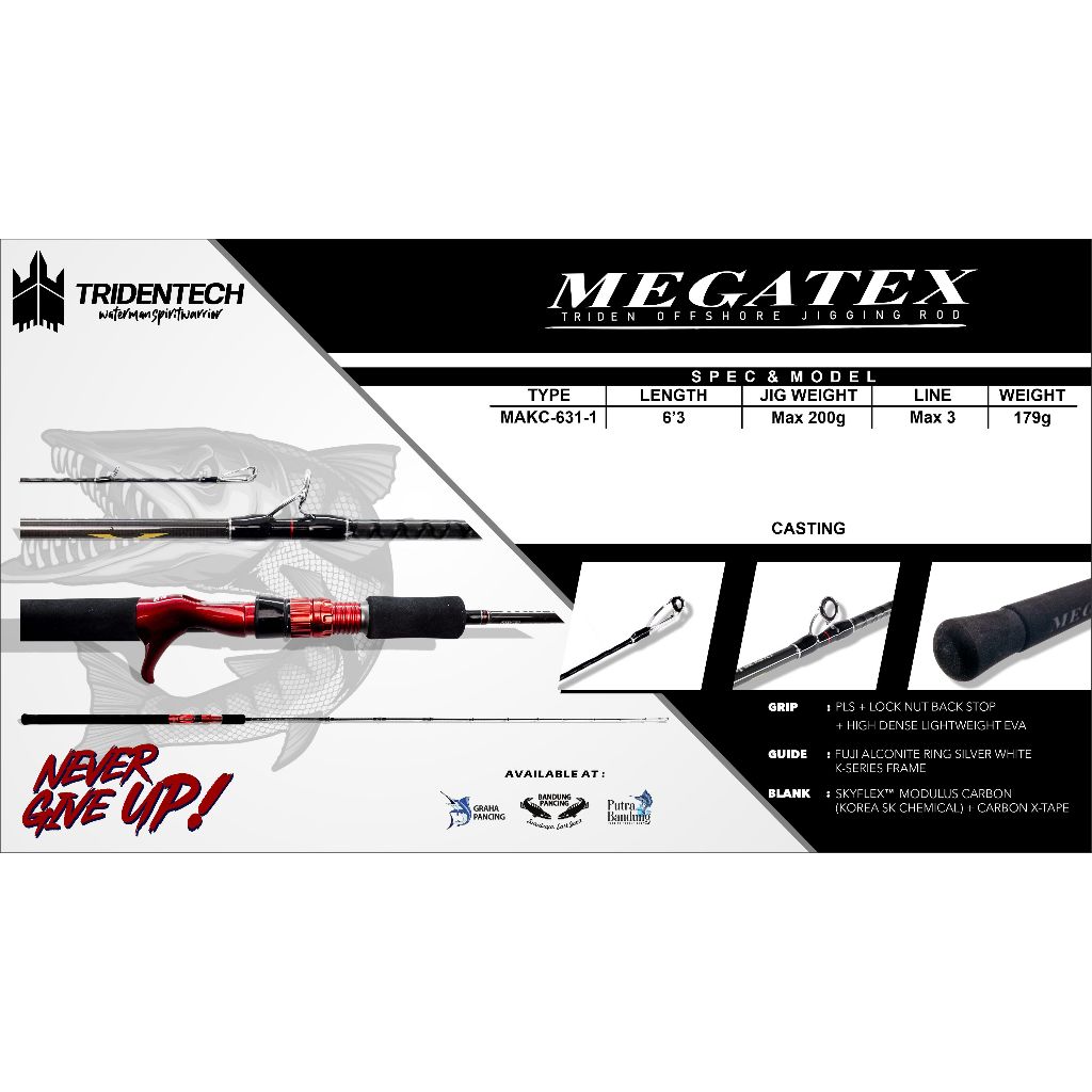 Tridentech MEGATEX ROD/ROD (OH) | Shopee Malaysia