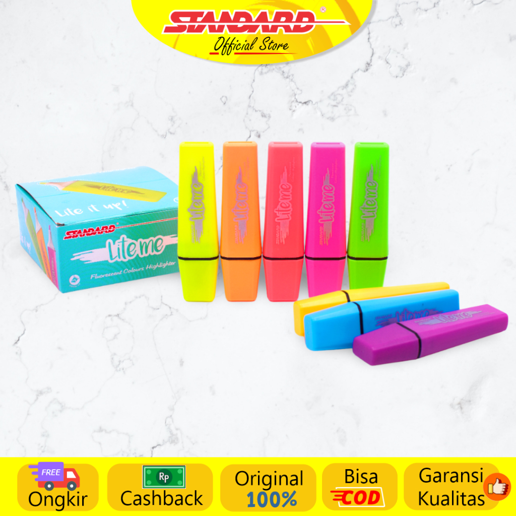 Standard - Lite Me Square Neon ( Highlighter / Text Marker / Color ...