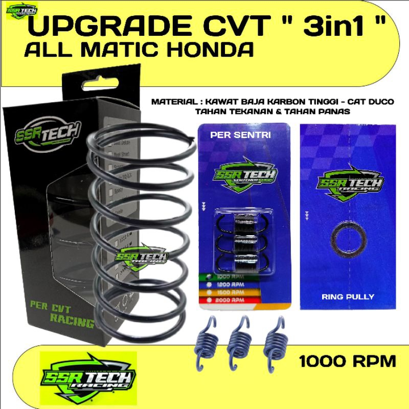 Upgrade PER CVT PLUS PER SENTRI 1000 RPM 1200 RPM 1500 RPM 2000 RPM ...