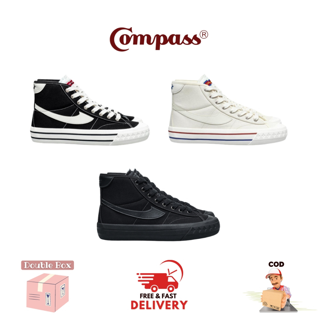 [ORIGINAL] Compass Retrograde High DECON Black White / Cream / Triple ...