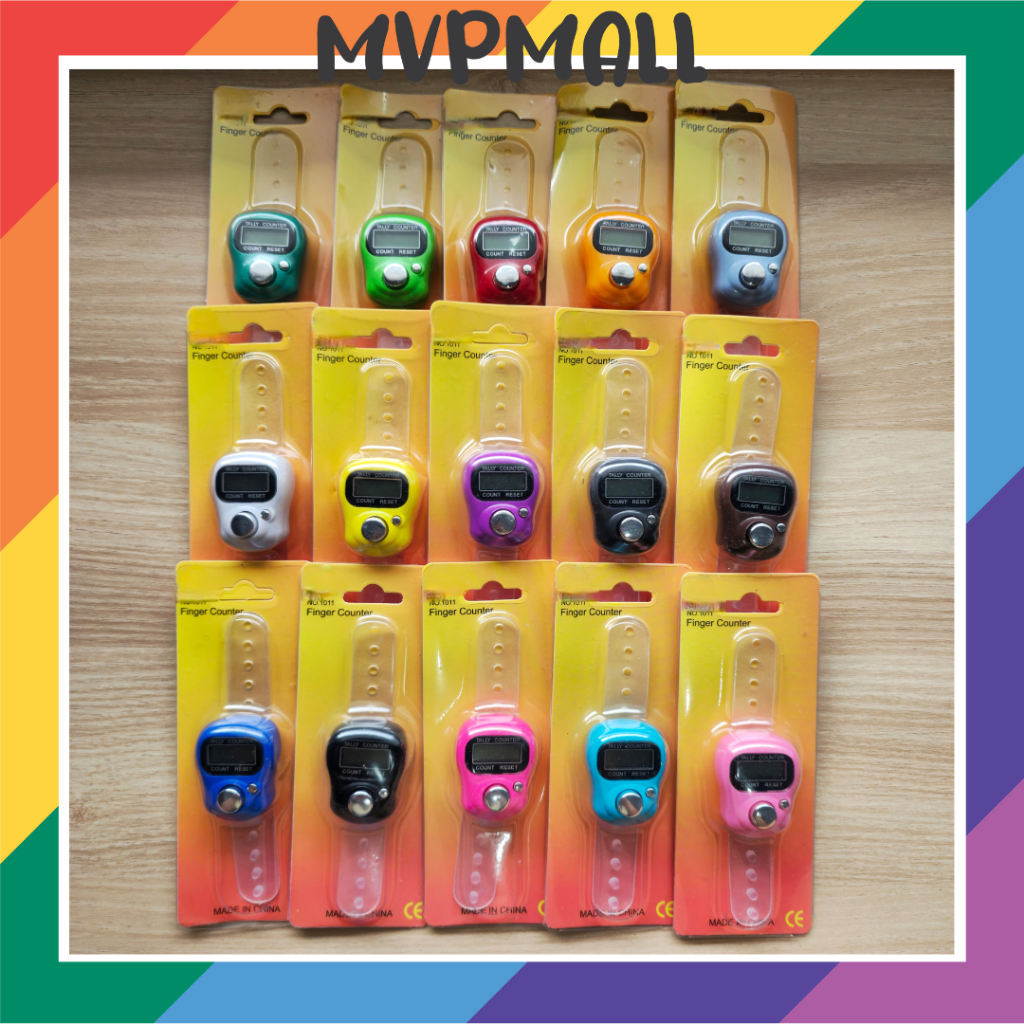 (Paper Packaging) Digital Tasbih Finger Counter Mini LCD Digital Zikir ...