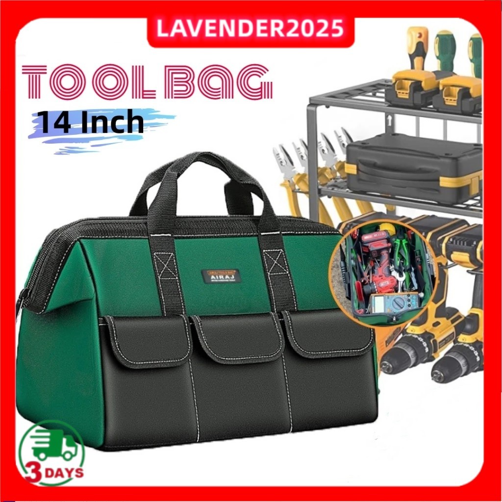 Tool Bag 14inch Thick Oxford Fabric Tool Bag Tool Bag Toolkit Toolbox ...