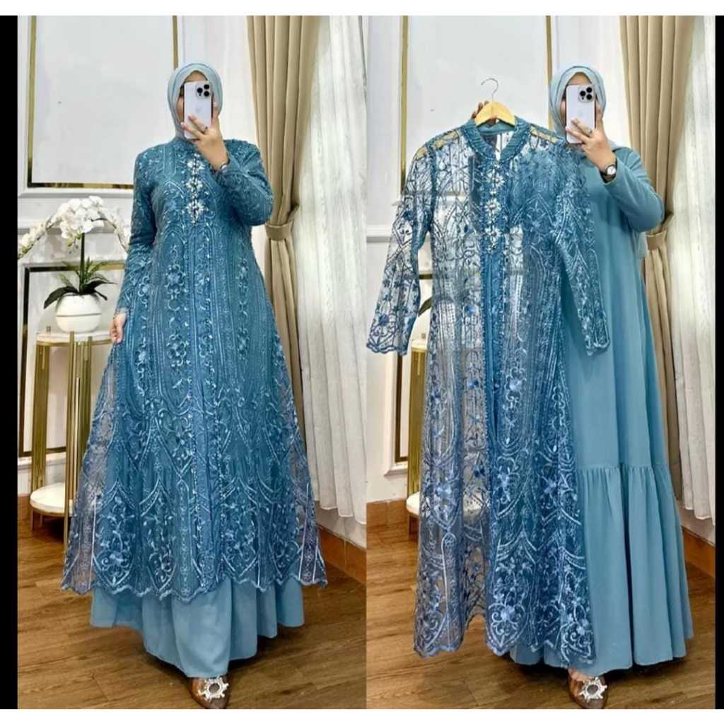 Latest Brocade gamis 2025, Luxurious, Contemporary, Laksmi maxy Dress ...