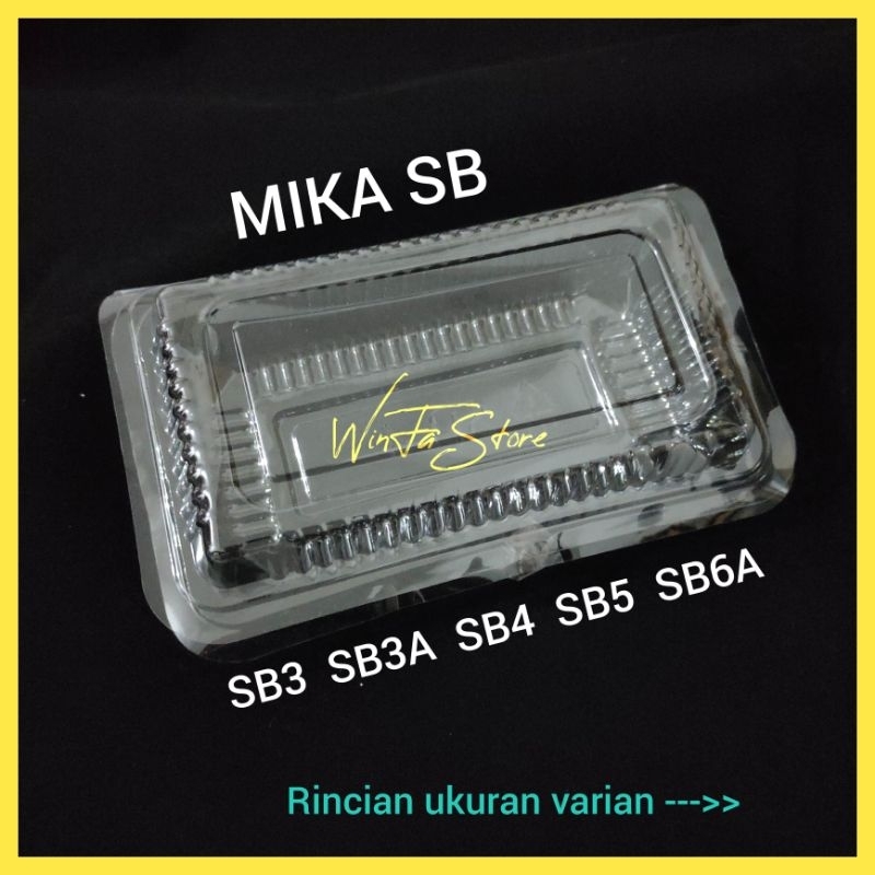 Mica Box Plastic Food Cake Box SB3 SB3A SB4 SB5 SB6A 100pcs | Shopee ...