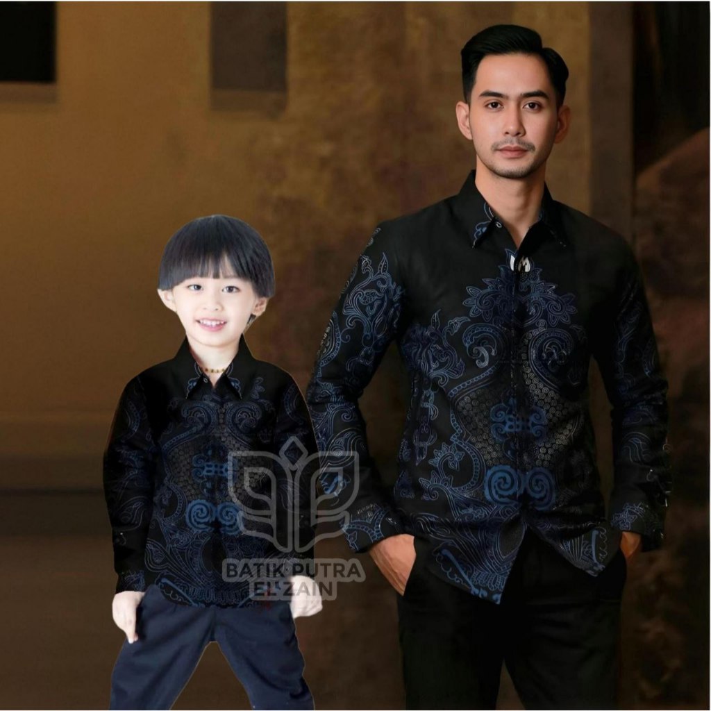 KEMEJA NEWEST MEN'S BATIK SHIRT Abinawa BATIK father's batikbiru and ...