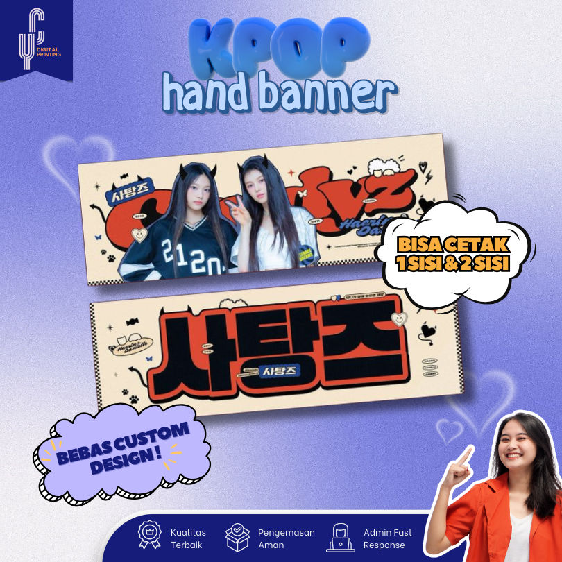 Print Custom Slogan Freebies Kpop Handbanners | Shopee Malaysia