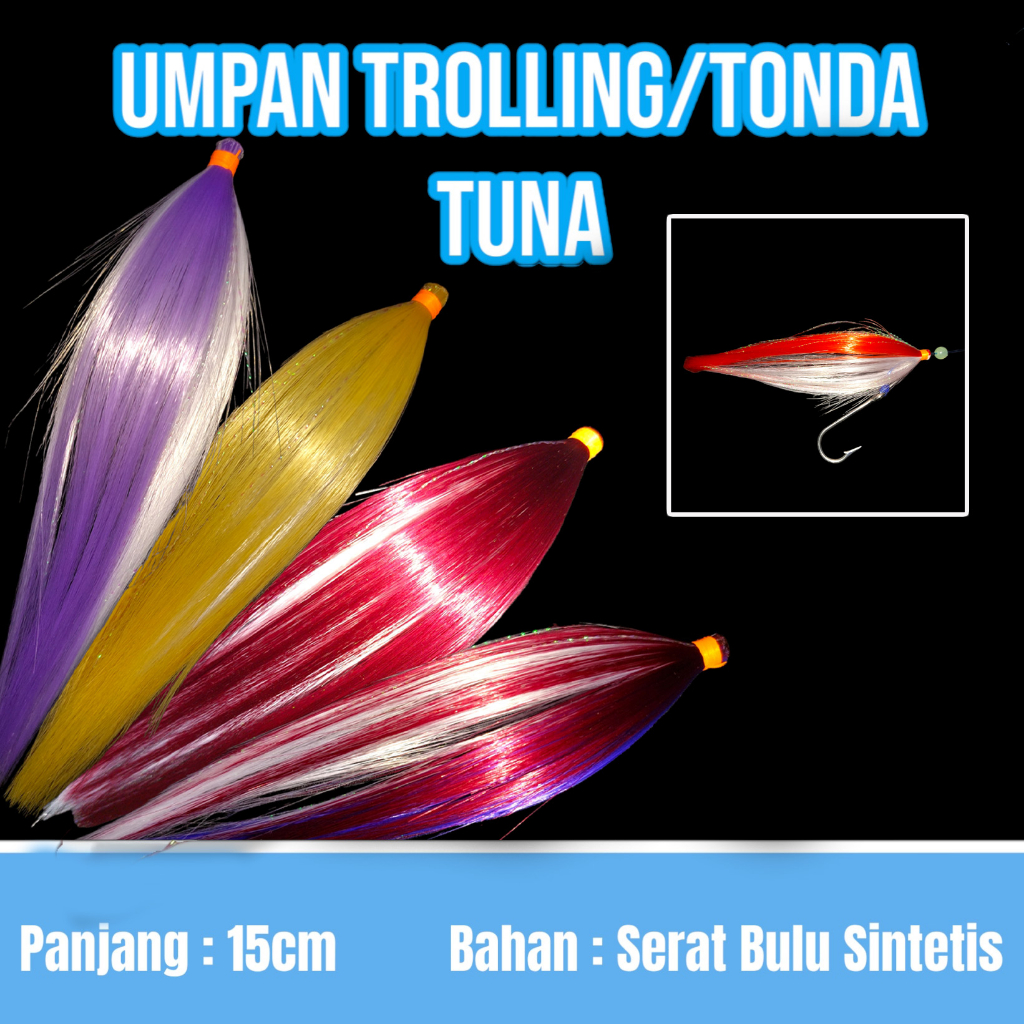 BARUNA - Trorong Fishing Feather Bait or Jumbo Tuna Fish Tonda with ...