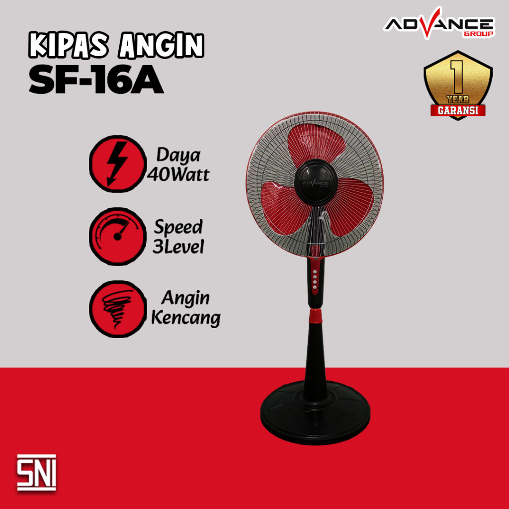 ! Can Be Sent Today!!! Advance Stand Fan SF16A "16" inch 12-month Official Warranty | Shopee ...