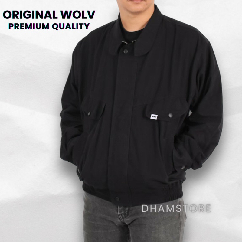 HITAM Original WOLV Pilot Jacket Flight Jacket Vintage Jacket Black ...