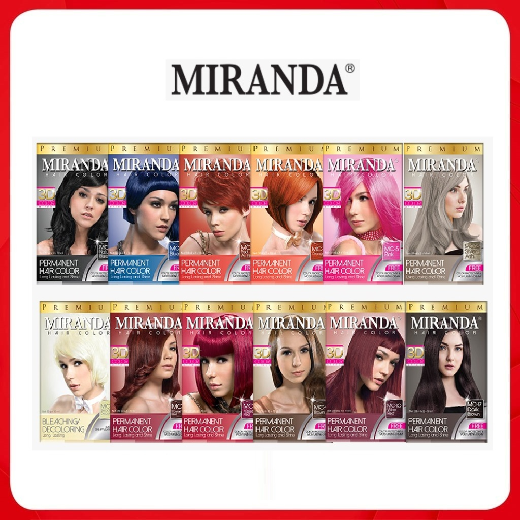 Miranda Hair Color Pastel Premium Series All Variant (30ml) | Shopee ...